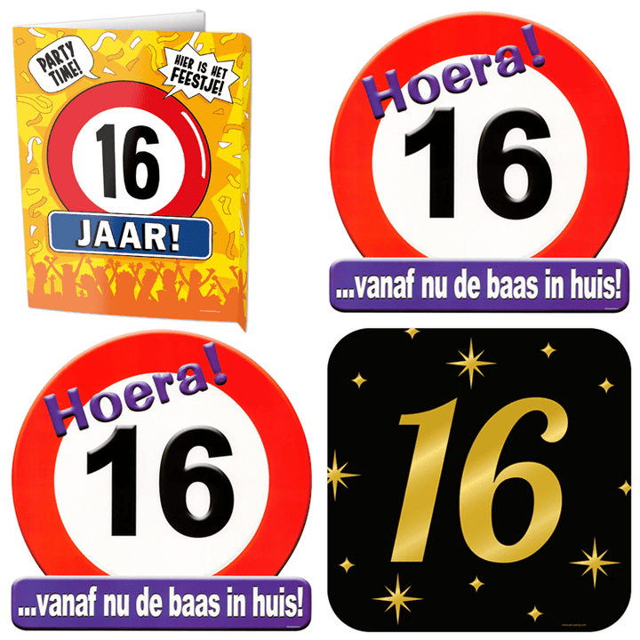 16 Jaar Versiering kopen – Partywinkel