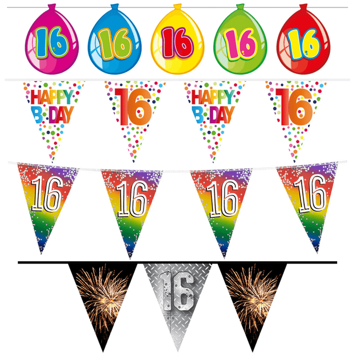 16 Jaar Versiering kopen – Partywinkel